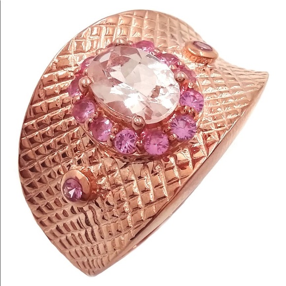 Savvy Cie | Jewelry | Savvy Cie 8k Rose Gold Pink Spinel Ring | Poshmark